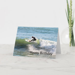 Surfer Birthday Cards | Zazzle