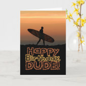 Surfer Dude Birthday Card | Zazzle