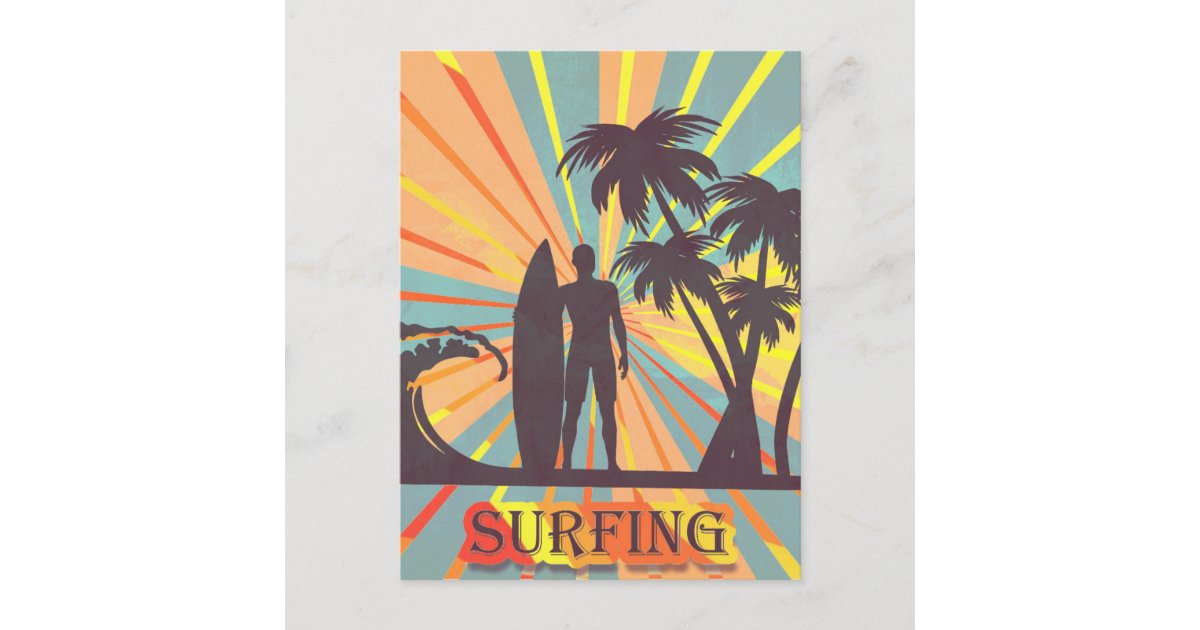 Surfer Dude Postcard | Zazzle
