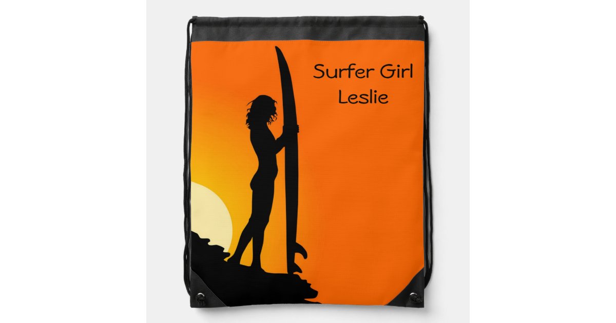 Surfer Girl Backpack | Zazzle