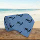 Surfer Motif - Guy on Surfboard on Blue Striped Neck Tie | Zazzle