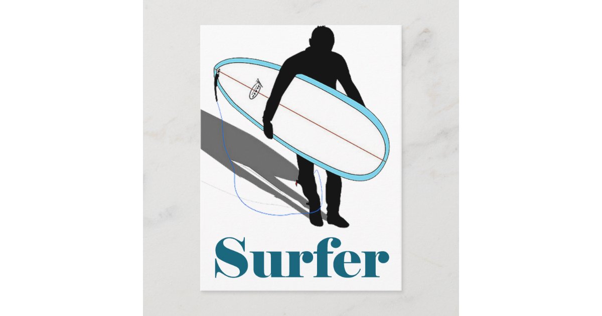 SURFER POSTCARD | Zazzle
