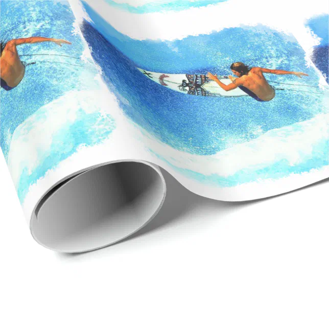 Surfing 1 Wrapping Paper | Zazzle