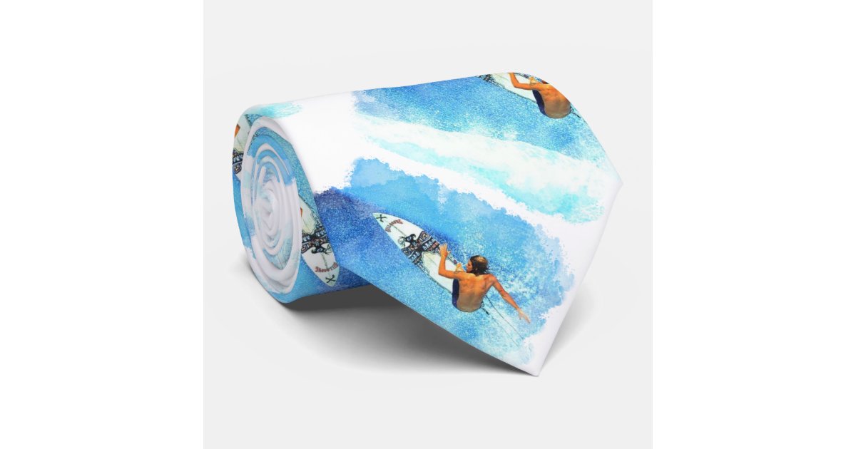 Surfing 1B Tie | Zazzle