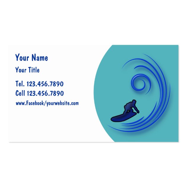 Surfing Business Cards