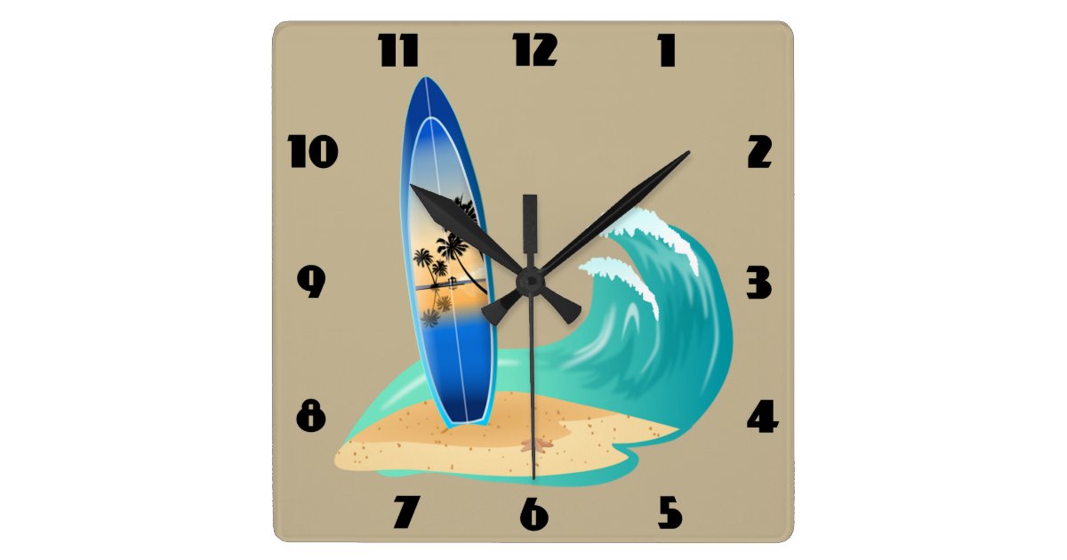 surfing clock | Zazzle.com