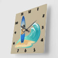 surfing clock | Zazzle
