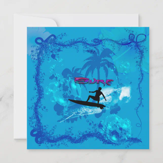 Surfing Invitation | Zazzle