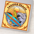 SURFING LAGUNA BEACH CALIFORNIA STICKER | Zazzle