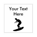 Surfing On A Surfboard Rubber Stamps | Zazzle