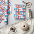 Surfing Santa On Beach Merry Christmas Wrapping Paper | Zazzle