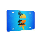 Surfing Sunrise License Plate | Zazzle