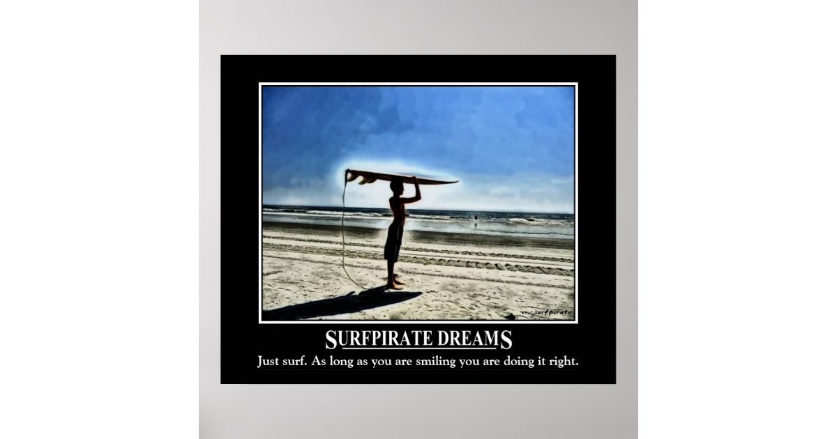 surfpirate dreams poster | Zazzle