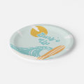Surf's Up Beach Birthday Paper Plates | Zazzle