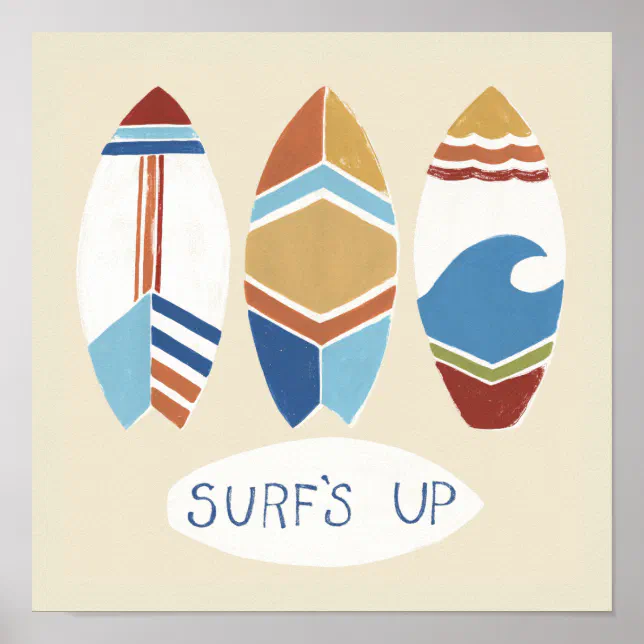 Surf's Up! Surfboards Poster | Zazzle