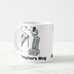 Surgeon with Toolbox. Personalise with Name. Coffee Mug | Zazzle