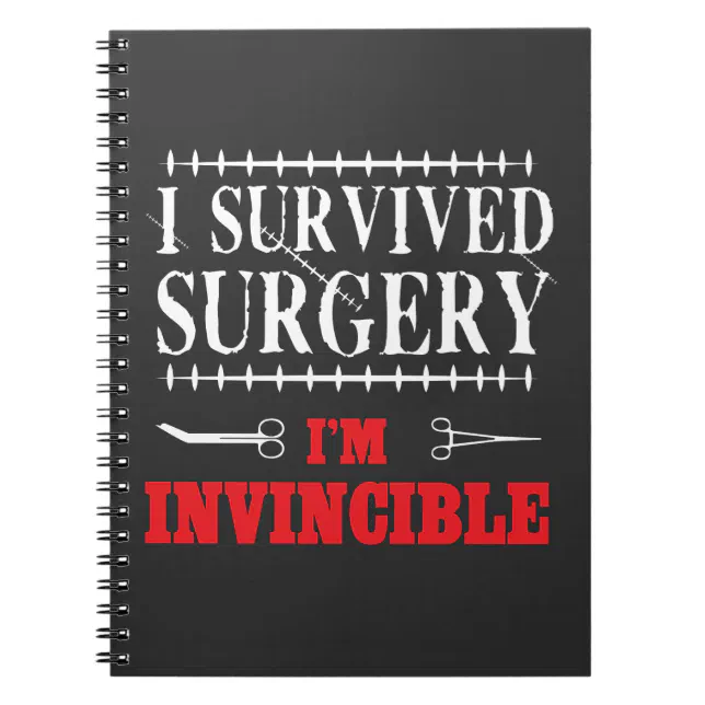 Surgery Recovery Gifts for Men Women Knee Shoulder Notebook | Zazzle