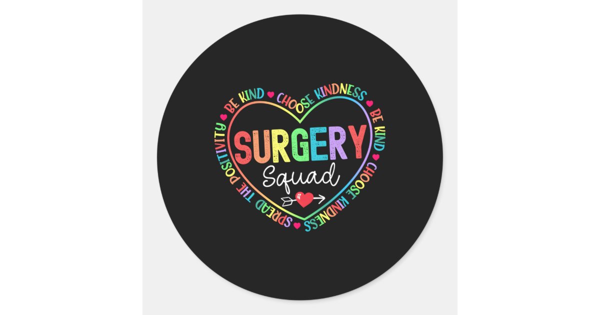 Surgery Squad Technologist Surgeon Surg Tech Surgi Classic Round ...