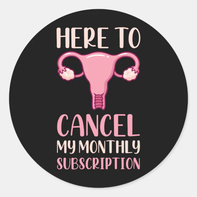 Surgery Uterus Removal Hysterectomy Recovery Classic Round Sticker | Zazzle