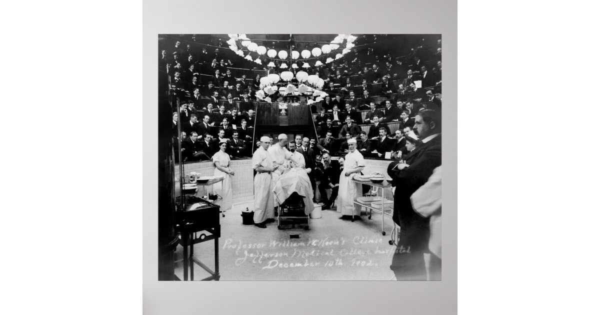Surgical Amphitheater 1902 Poster | Zazzle