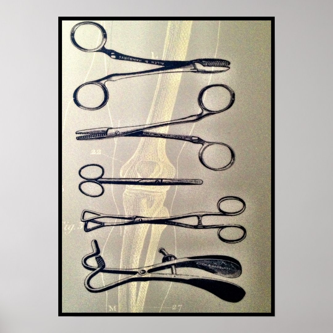 Surgical Instruments Poster | Zazzle