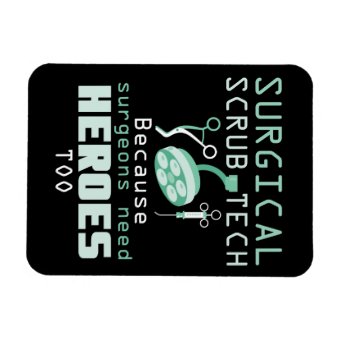 Surgical Scrub Technician Funny Tech Surgery Gift Magnet | Zazzle