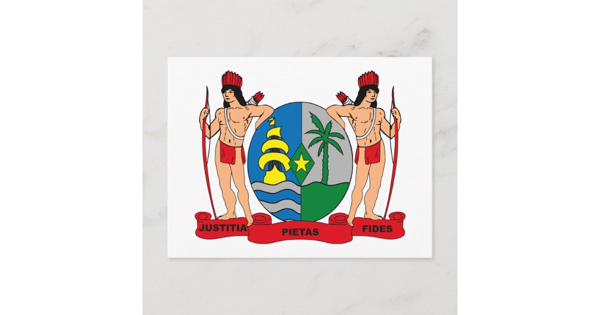 Suriname Coat of Arms Postcard | Zazzle