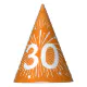Surprise 30th Birthday party paper cone hats | Zazzle
