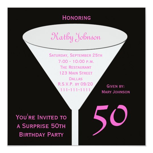 Surprise 50th Birthday Party Invitation Zazzle