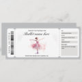 Surprise Ballet Ticket Gift Template | Zazzle