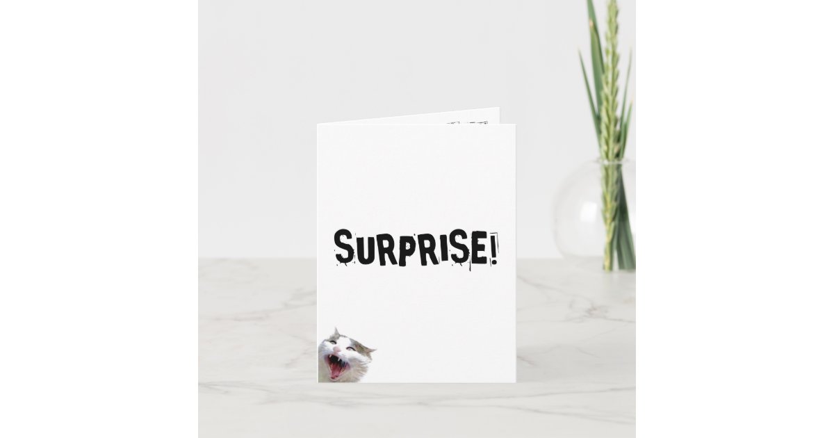 SURPRISE BIRTHDAY Card | Zazzle.com