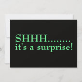 Surprise Birthday Party Invitations - Shhh | Zazzle