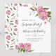 Surprise Birthday Party Pink Floral Invitation | Zazzle