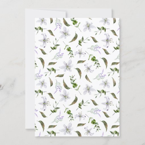 Surprise Birthday Party White Floral Invitation | Zazzle