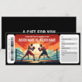 Surprise Boxing Match Ticket Gift Certificate Invitation | Zazzle