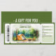 Surprise Camping Trip Ticket Template | Zazzle