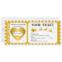 Surprise Christmas Faux Scratch-Off Boarding Pass Invitation | Zazzle