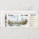 Surprise Dubai Boarding Pass Gift Certificate Invitation | Zazzle