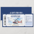 Surprise Helicopter Ride Ticket Template | Zazzle