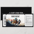 Surprise Horse Racing Ticket Gift Certificate Invitation | Zazzle
