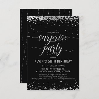 Surprise Party Invitation - Elegant, Classy Invite | Zazzle