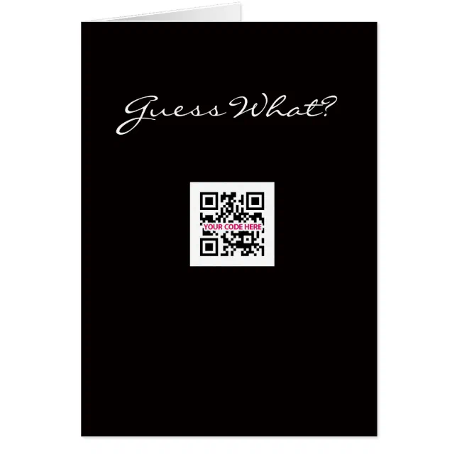 Surprise! QR code card | Zazzle