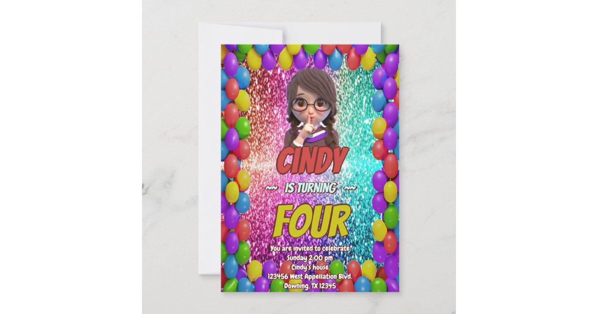 Surprise Quiet Secret birthday invite | Zazzle