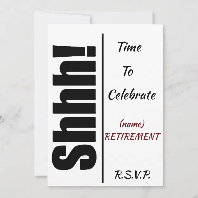 ***SURPRISE** **RETIREMENT PARTY** INVITATION | Zazzle