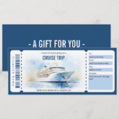 Surprise Ship Cruise Ticket Template | Zazzle