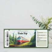 Surprise Train Ticket Gift Certificate Template | Zazzle