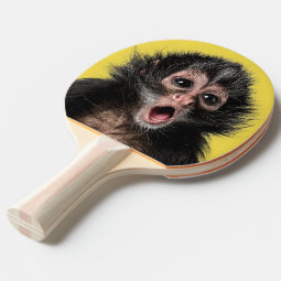 Surprised Monkey with Two Expressions Ping Pong Paddle | Zazzle