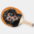 Surprised Monkey with Two Expressions Ping Pong Paddle | Zazzle