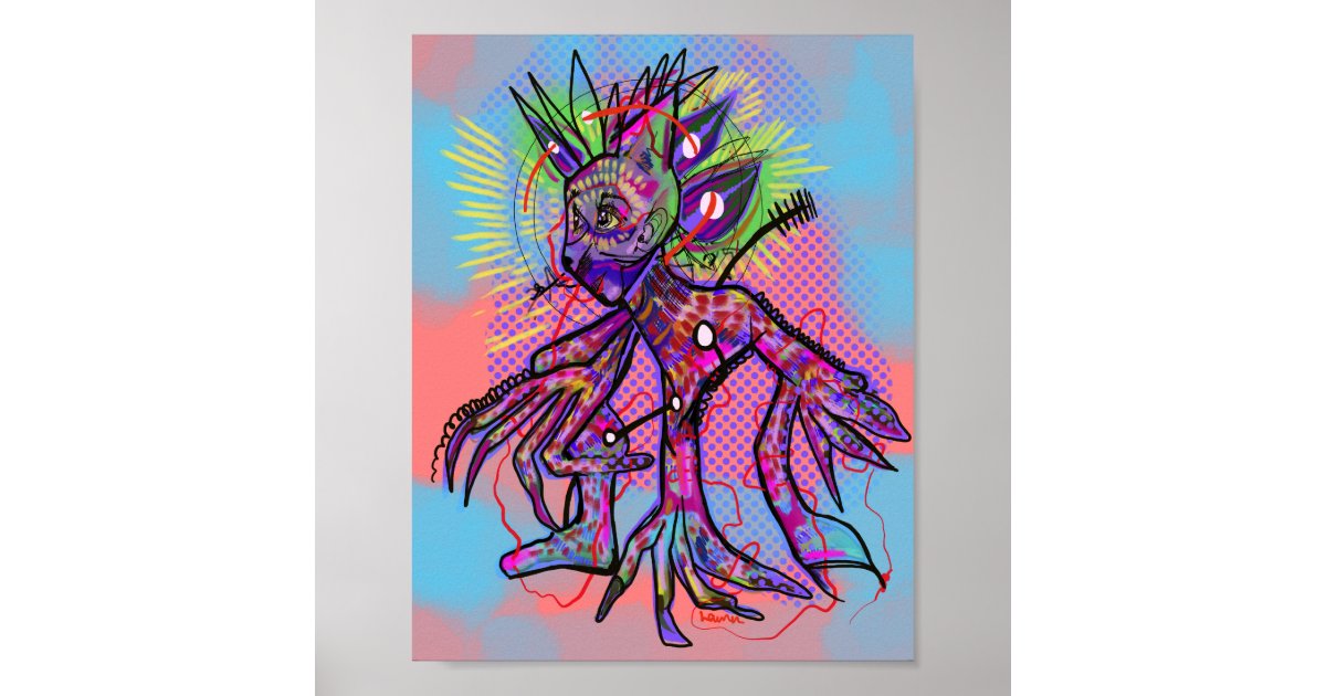 Surreal Creature Sheela Poster | Zazzle