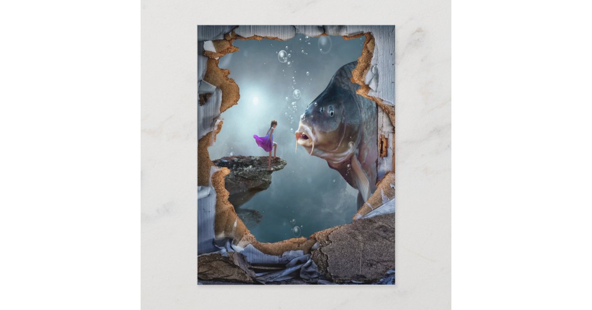 Surreal Fantasy landscape Postcard | Zazzle